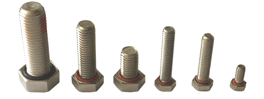 Vis étanche à tête hexagonale et joint torique | Boulon d'étanchéité